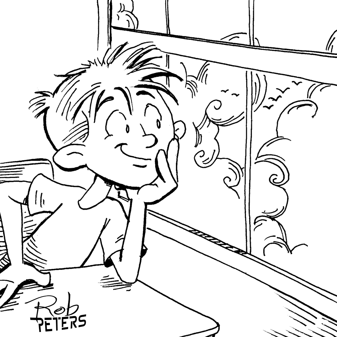 Daily Drawing: Kids in School 4 - Rob Peters Illustration BlogRob ...