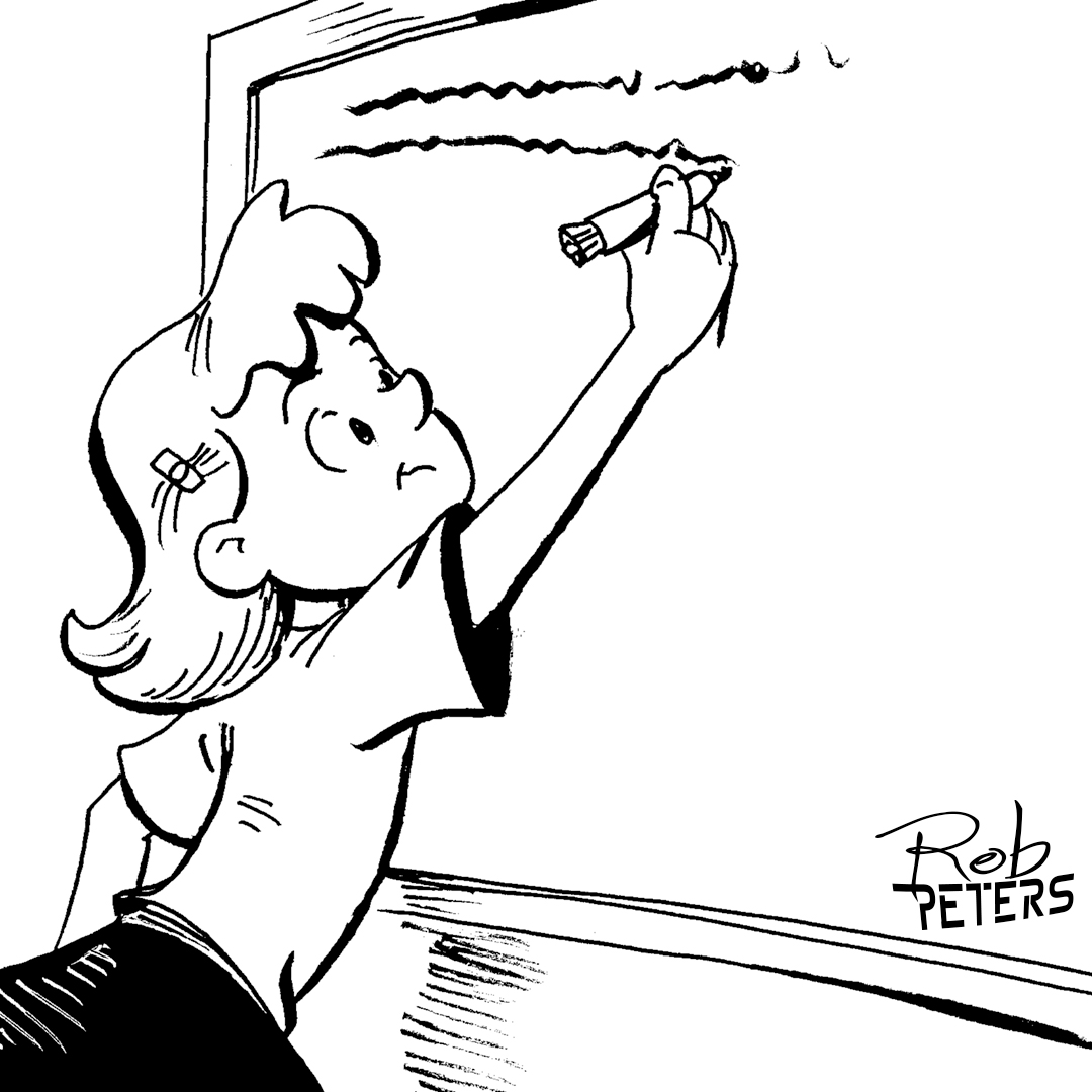 Daily Drawing: Kids in School 5 - Rob Peters Illustration Blog