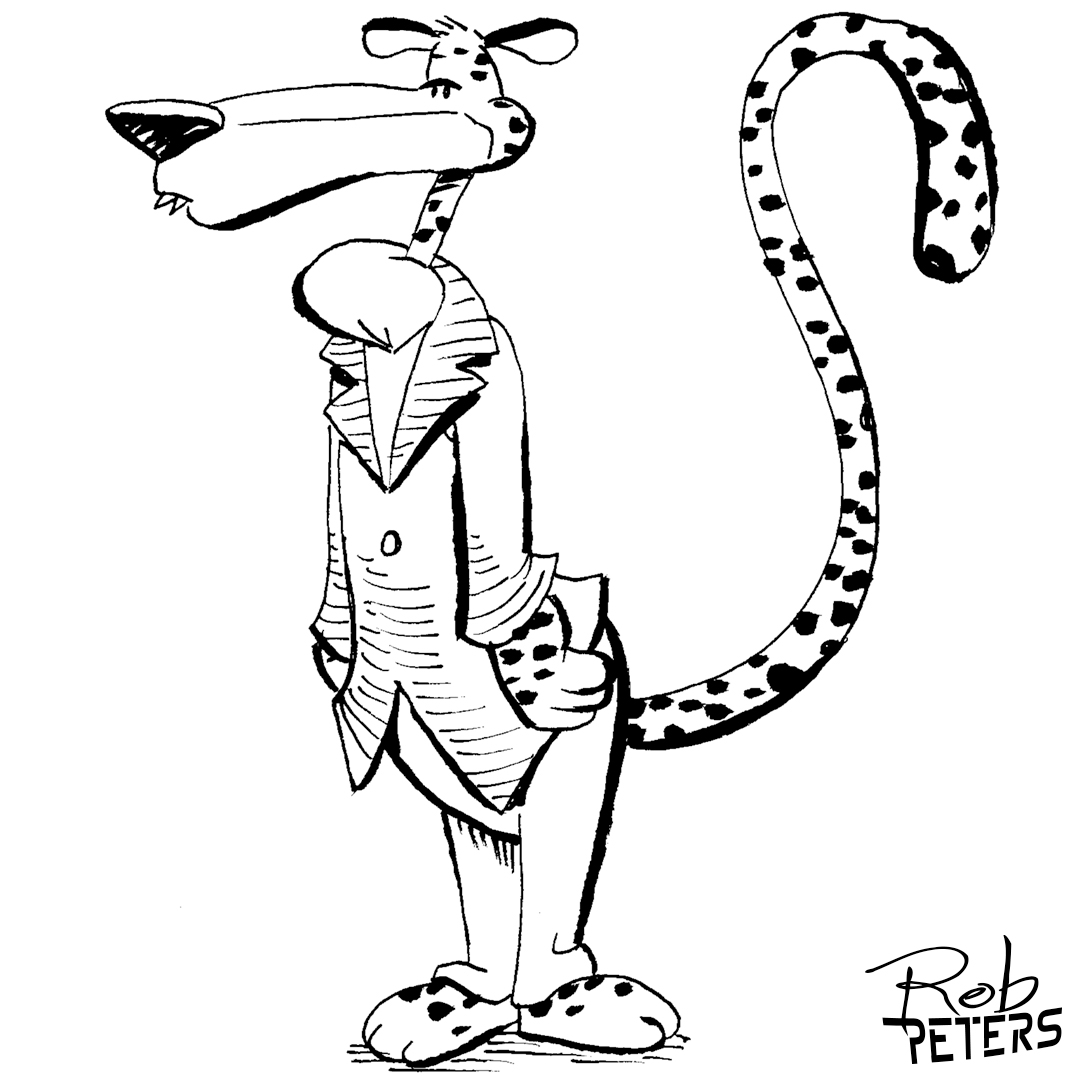 Daily Drawing: Cheetah 10 - Rob Peters Illustration BlogRob Peters ...