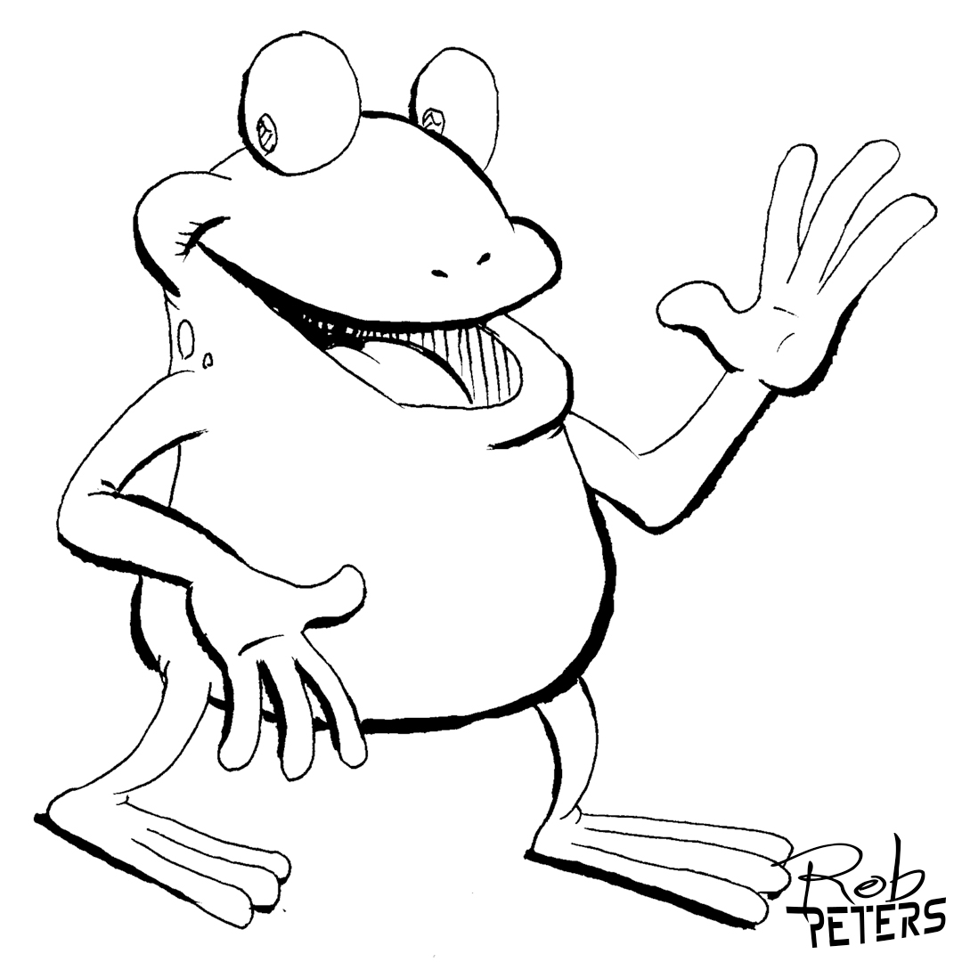 Daily Drawing: Frog 1 - Rob Peters Illustration Blog