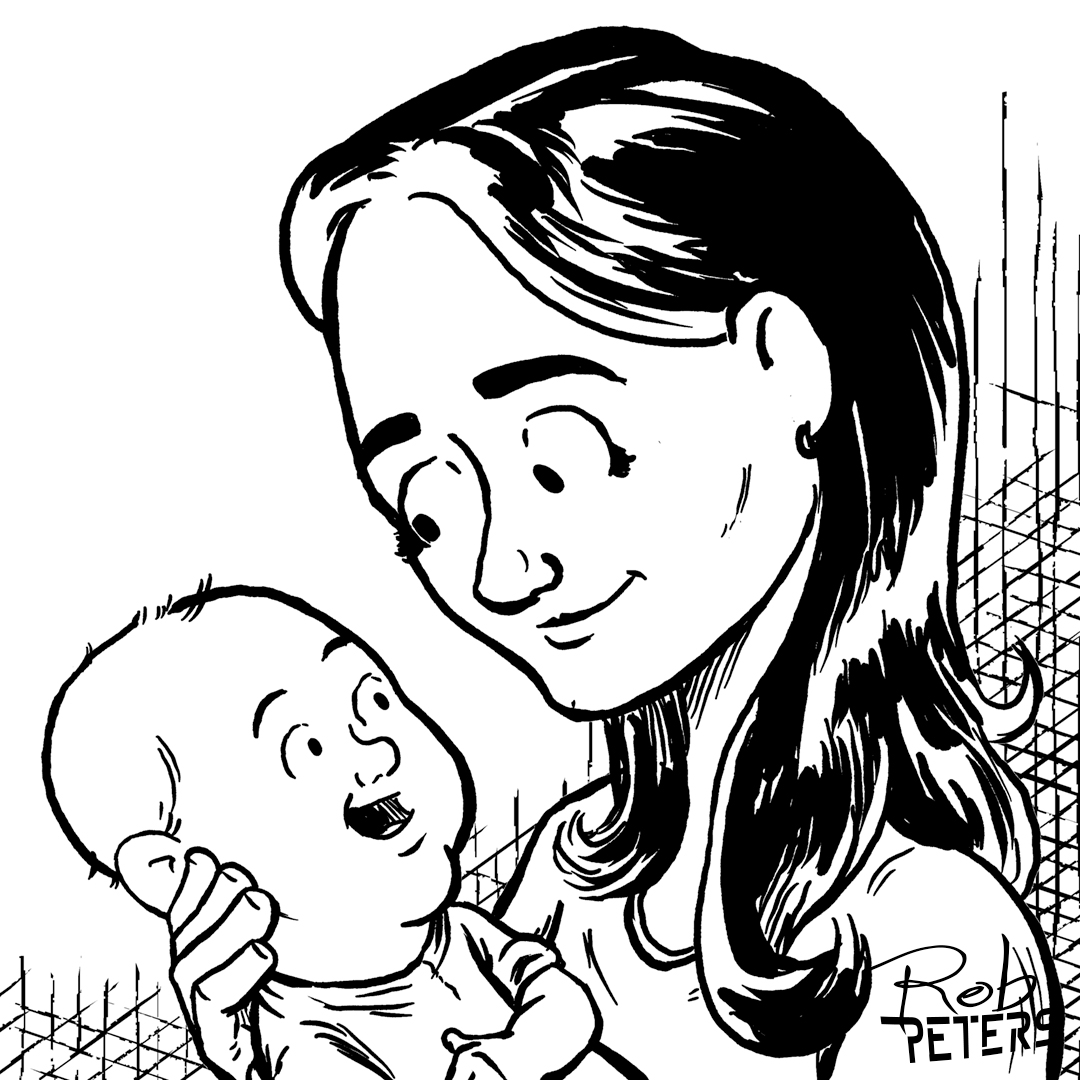 Daily Drawing: Mother and Child 1 - Rob Peters Illustration BlogRob ...