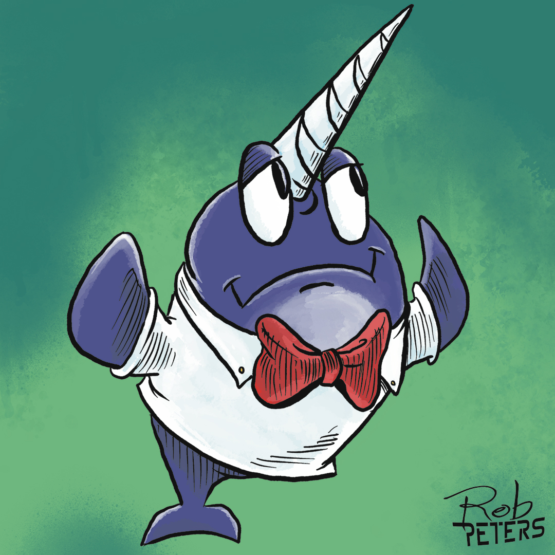 Daily Drawing: Narwhal 18 - Rob Peters Illustration BlogRob Peters ...