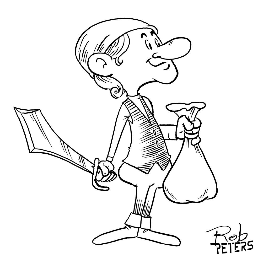 Daily Drawing: Pirate 10 - Rob Peters Illustration BlogRob Peters ...