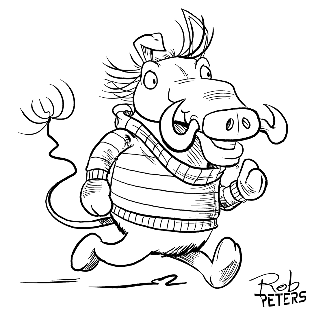 Daily Drawing: Warthog 16 - Rob Peters Illustration BlogRob Peters ...