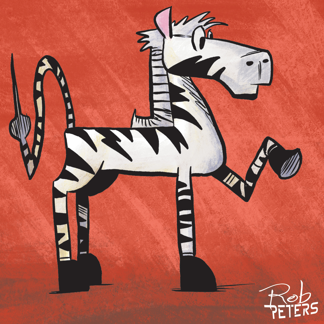 Daily Drawing: Zebra 11 - Rob Peters Illustration BlogRob Peters ...